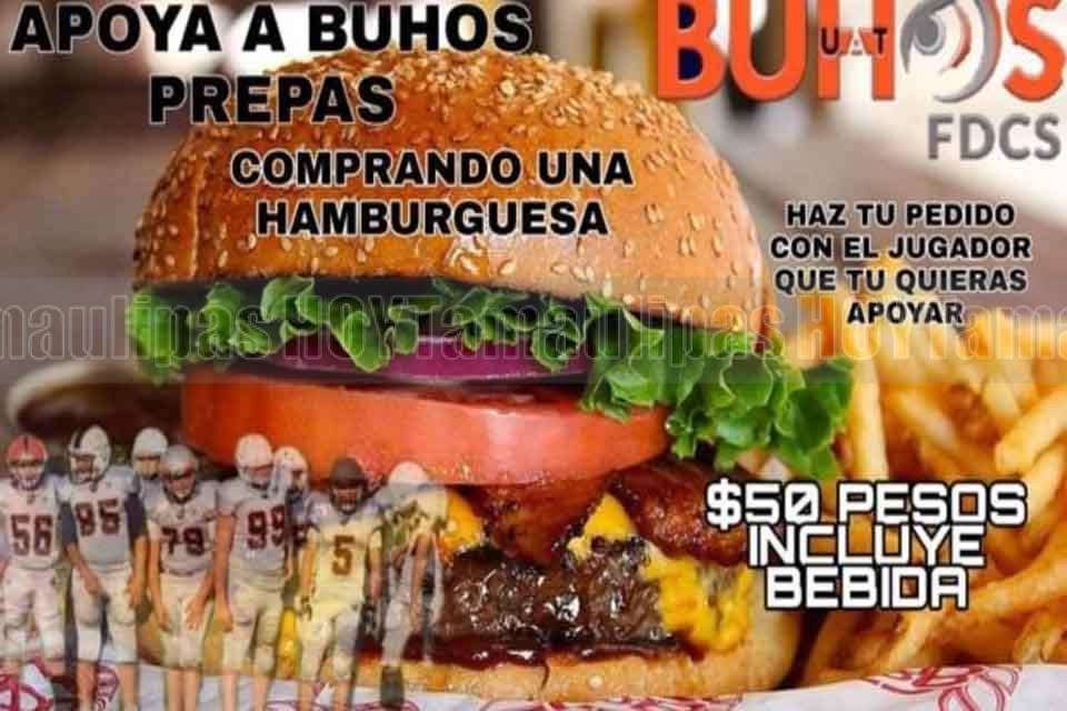 Hoy Tamaulipas - Venden hamburguesas para mantener al equipo de Buhos