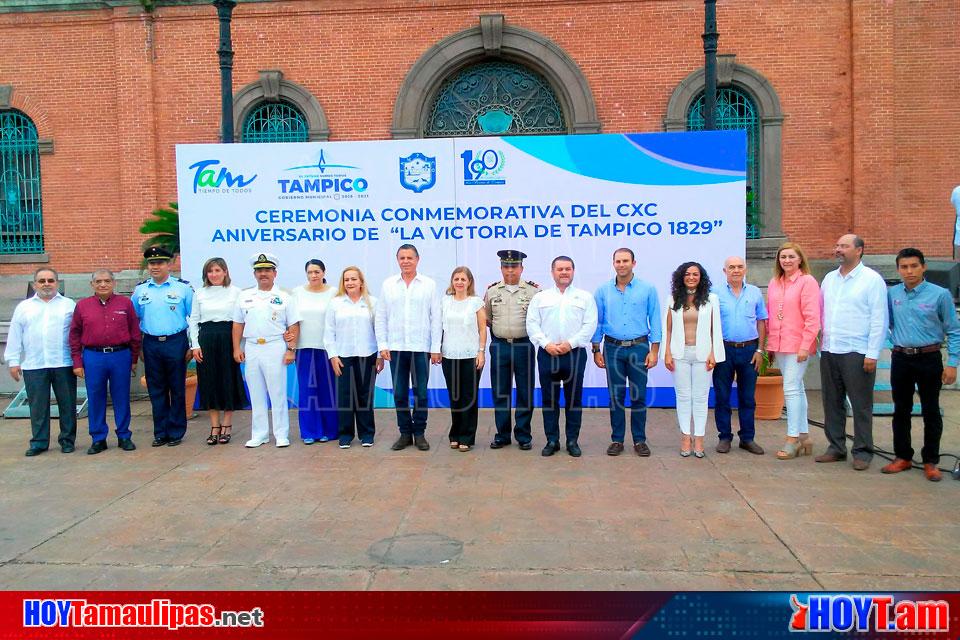 Hoy Tamaulipas - Celebran autoridades el 190 aniversario de la Victoria de Tampico de 1829