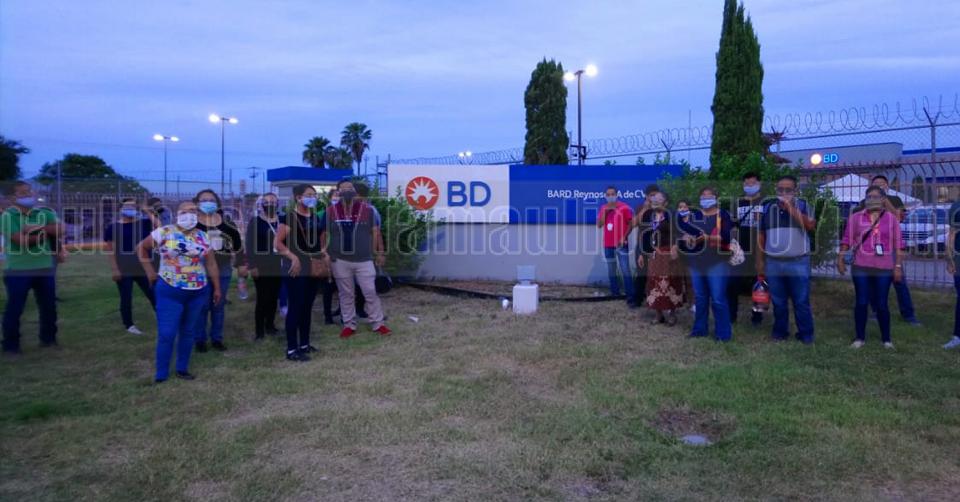 Hoy Tamaulipas - Tamaulipas En Reynosa Se manifiestan trabajadores de maquiladora BD-BARD