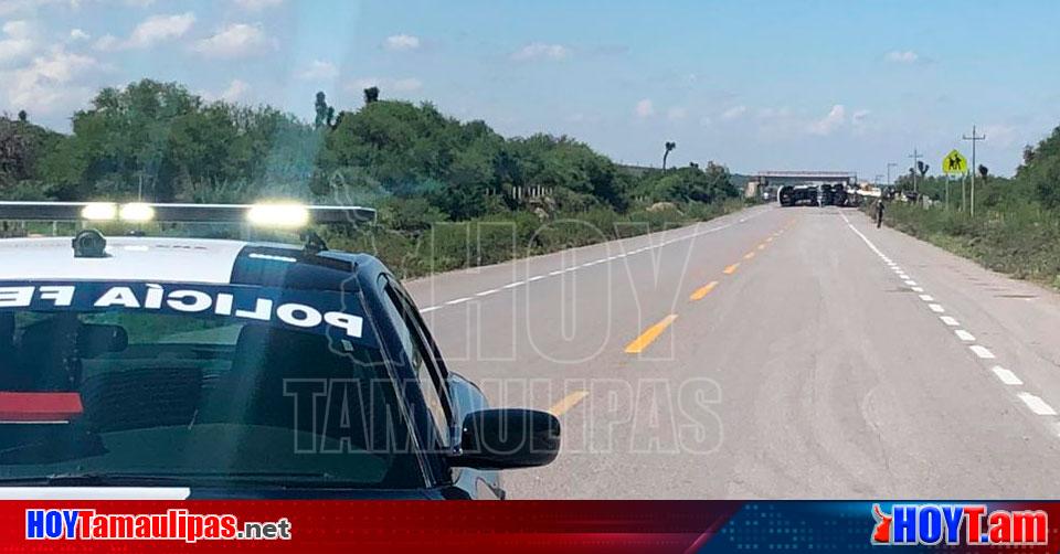 Hoy Tamaulipas - Tamaulipas cerrada por 4 horas la carretera Victoria-San Luis por volcadura de pipa