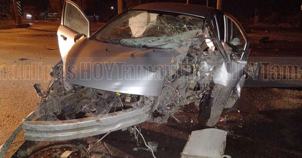 Hoy Tamaulipas - Seguridad Tamaulipas Destroza coche y lo abandona en ...