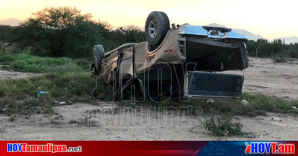 Hoy Tamaulipas - Seguridad Tamaulipas Volcadura dejo un muerto y cuatro lesionados en la ...