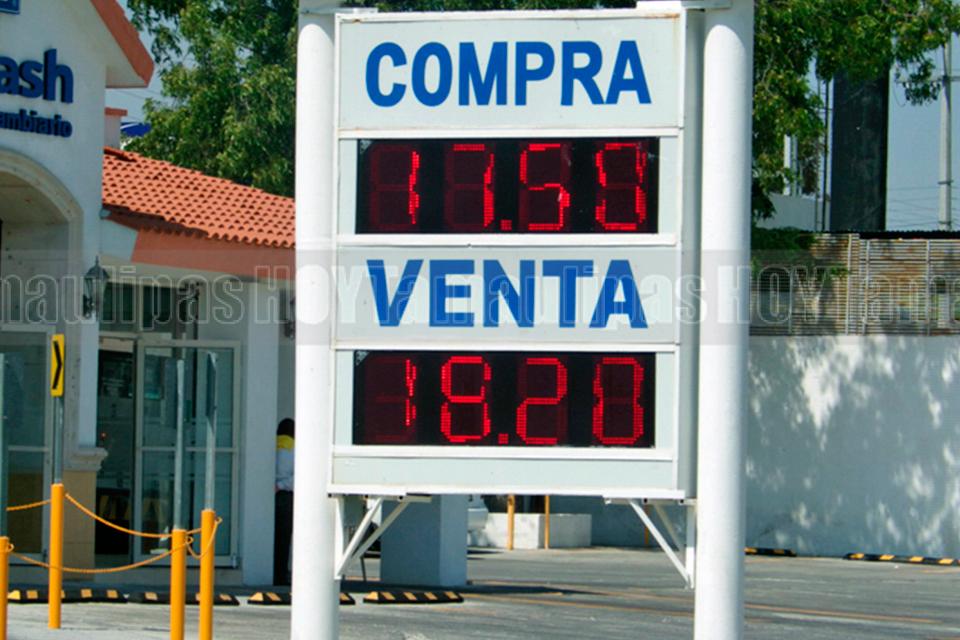 Hoy Tamaulipas - Continua dolar arriba de los 18 pesos en Nuevo Laredo