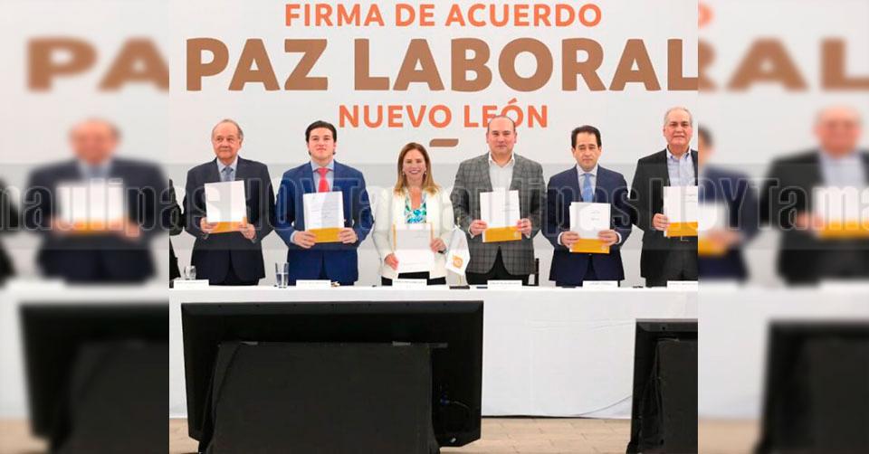 Hoy Tamaulipas - Monterrey Suscriben en NL acuerdo de paz laboral