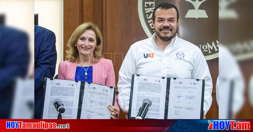 Hoy Tamaulipas - Universidad en Tamaulipas La UAT y el IEST Anahuac firman convenio de colaboracion