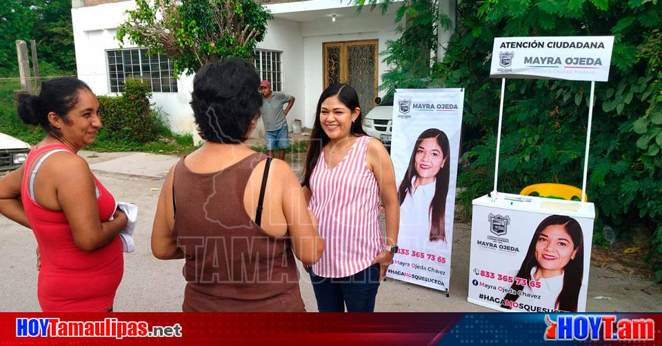 Hoy Tamaulipas - Tamaulipas Regidora pone en marcha modulo de gestiones itinerante en Madero