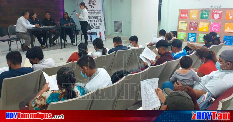 Hoy Tamaulipas - Tamaulipas Firma el CBTis 135 convenio con empresa de Matamoros