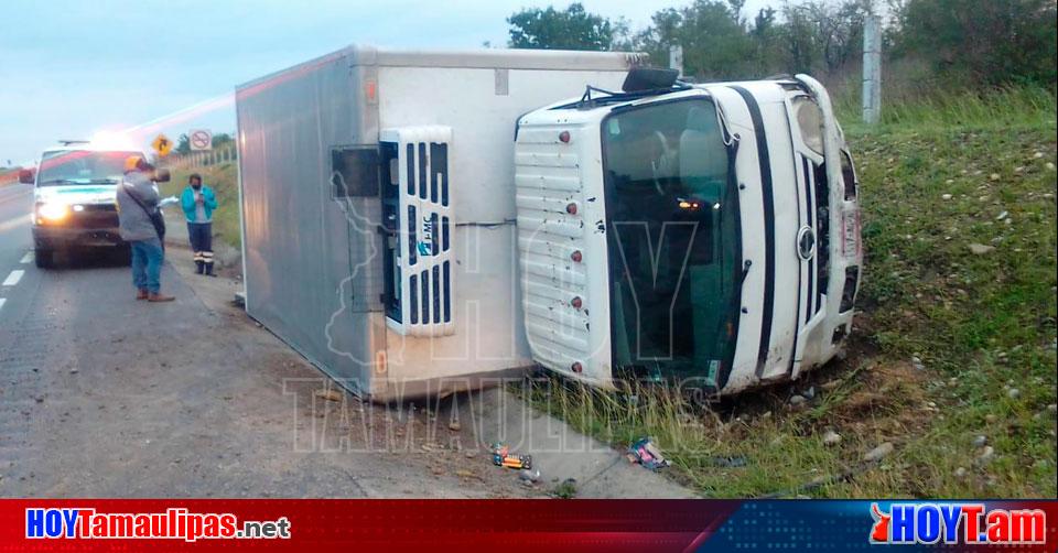 Hoy Tamaulipas - Volcadura en Tamaulipas Tres lesionados dejo volcadura en la carretera Hidalgo ...