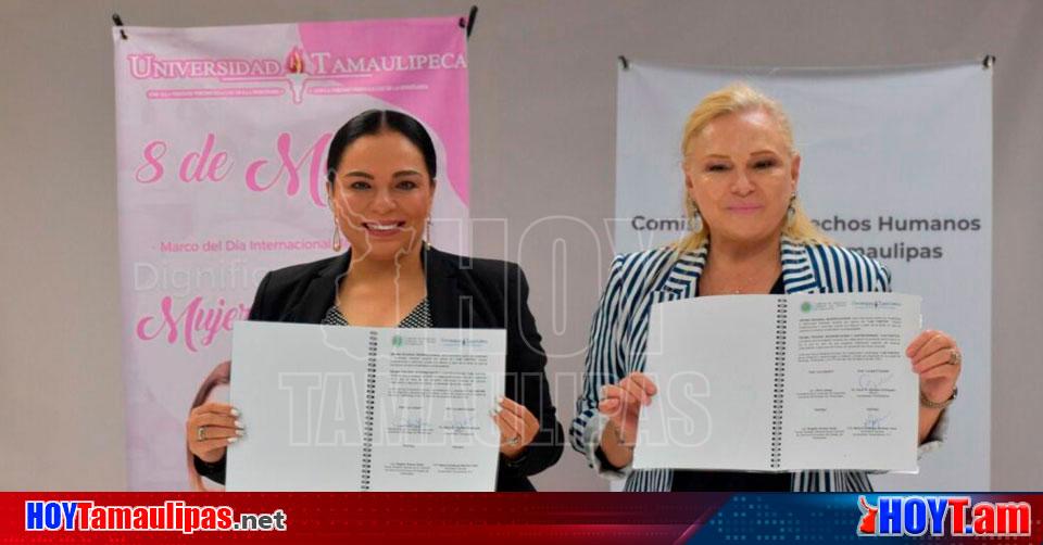 Hoy Tamaulipas - Universidad Tamaulipeca y Codhet firman convenio para dignificacion de la mujer