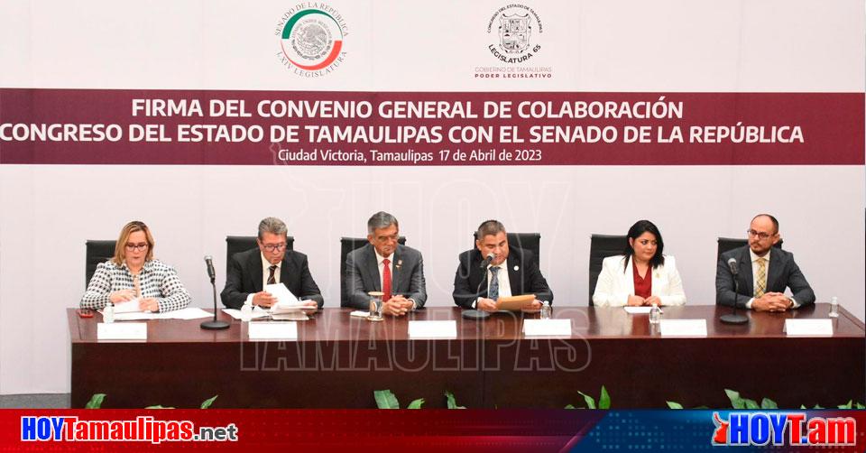 Hoy Tamaulipas - Firma de convenio en Tamaulipas Firman convenio de colaboracion Senado de la ...