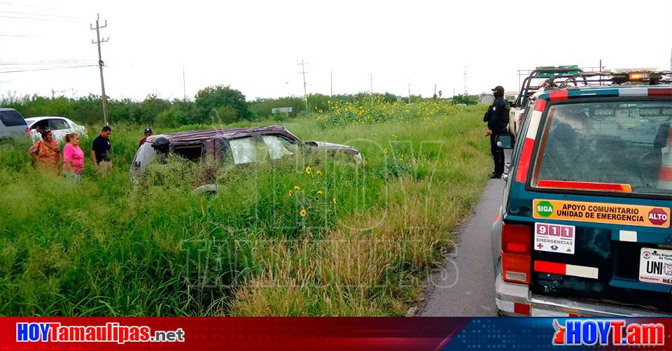 Hoy Tamaulipas - Accidente en Tamaulipas Choque y volcadura dejo un muerto y un lesionado en la ...