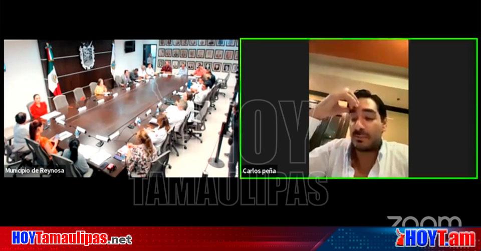 Hoy Tamaulipas - Tamaulipas Celebra alcalde de Reynosa sesion de Cabildo desde el extranjero