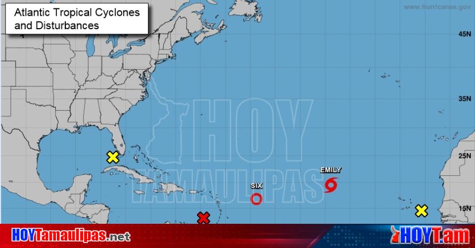 Hoy Tamaulipas - Clima en Tamaulipas 20 de agosto 2023 Se forma Emily en el Atlantico no viene a ...