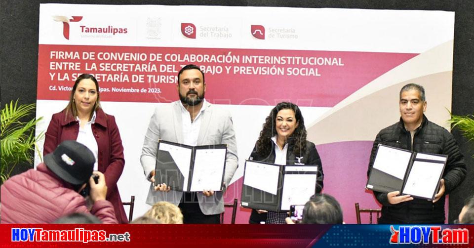 Hoy Tamaulipas - Secretarias del Trabajo y Turismo firman convenio para capacitar a prestadores ...