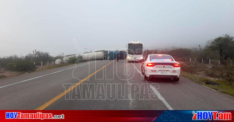 Hoy Tamaulipas - Volcadura en Tamaulipas Interrumpida circulacion vial en la carretera Tula ...