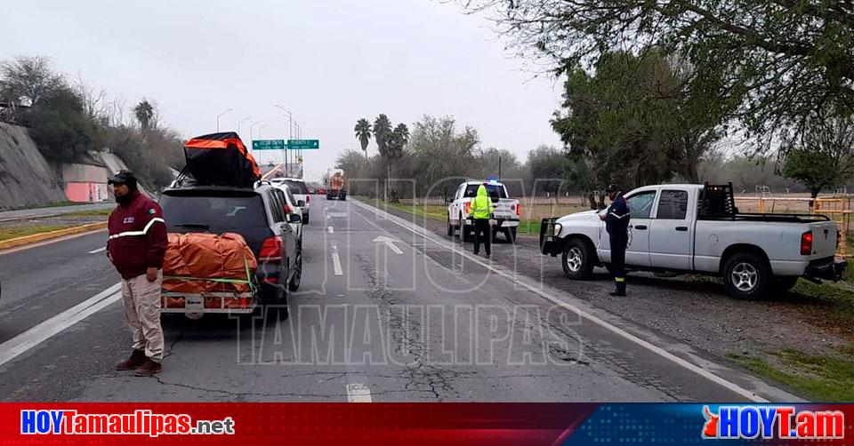 Hoy Tamaulipas - Tamaulipas Coordinan regreso de paisanos en el Bulevar Colosio de Nuevo Laredo