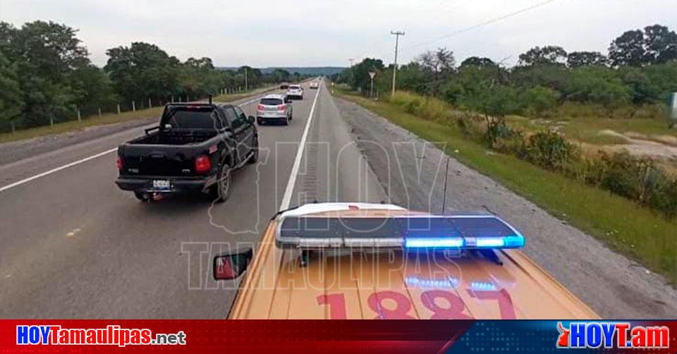 Hoy Tamaulipas - Guardia Estatal brinda seguridad a caravana de paisanos en Tamaulipas