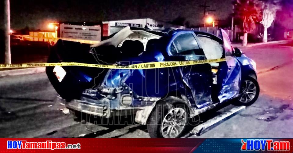 Hoy Tamaulipas - Choque dejo dos lesionados y danios cuantiosos en acceso norte de San Fernando