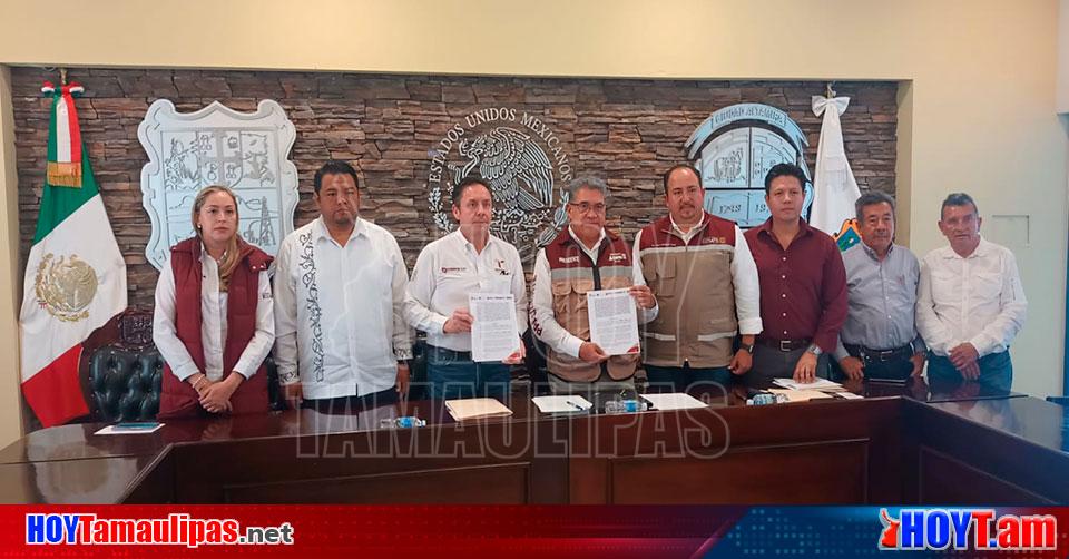 Hoy Tamaulipas - Tamaulipas COMAPA Sur y gobierno de Altamira firman convenio de colaboracion