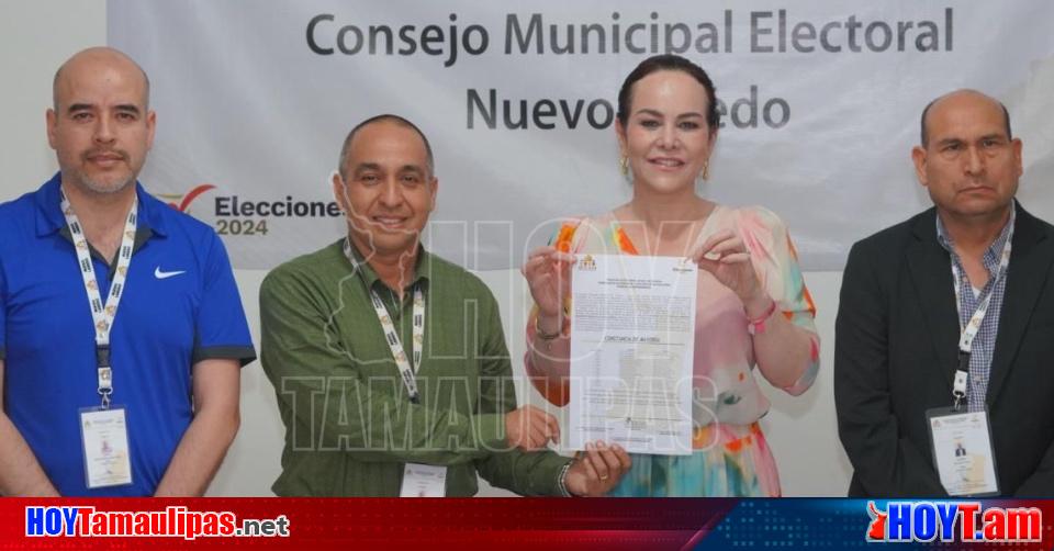 Hoy Tamaulipas - Gana Carmen Lilia Canturosas reeleccion IETAM confirma triunfo y entrega constancia