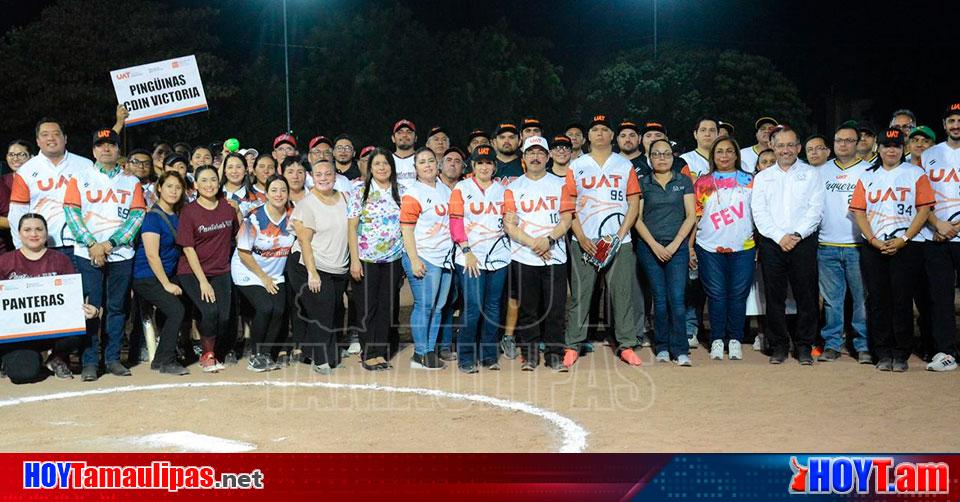 Hoy Tamaulipas - Educacion en Tamaulipas Inaugura el rector Damaso Anaya el Torneo de softbol ...