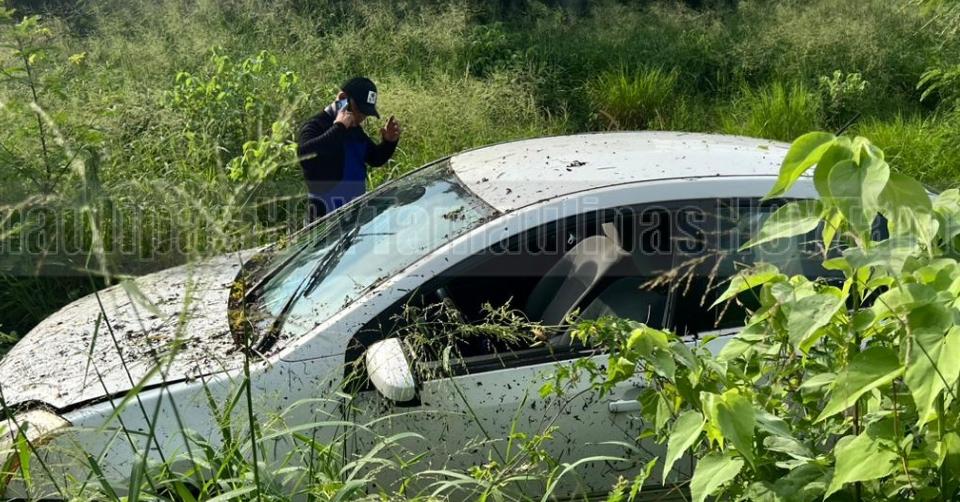 Hoy Tamaulipas - Le dio el patatus al volante y termino entre el monte ...