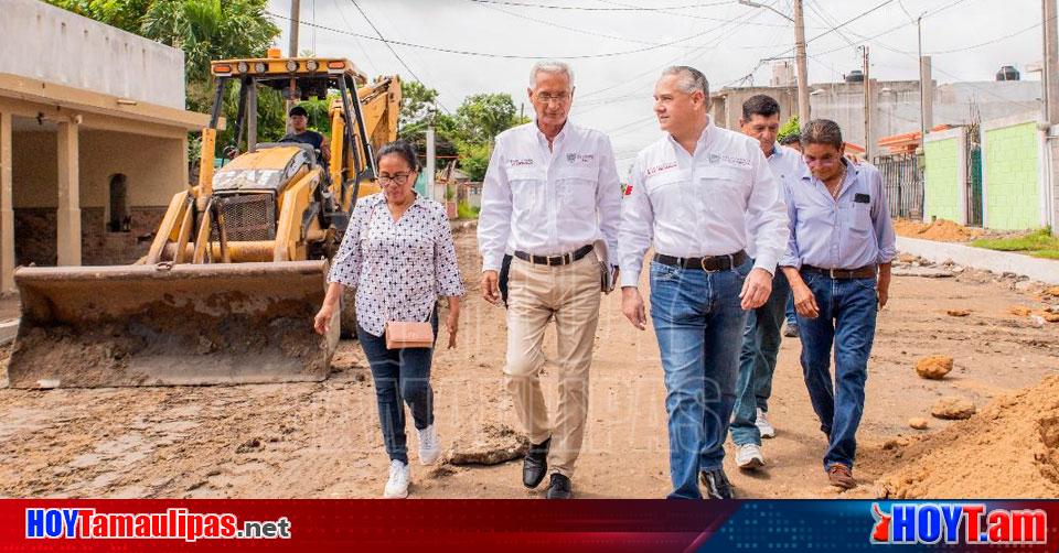 Hoy Tamaulipas - Tamaulipas Adrian Oseguera imparable con mas obras de pavimentacion