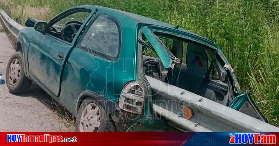 Hoy Tamaulipas - Tamaulipas Muere al atravesar su Chevy con una valla de contencion en la ...