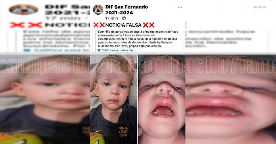 Hoy Tamaulipas - Tamaulipas Desmienten noticia sobre menor extraviado ...