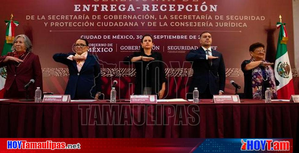 Hoy Tamaulipas - Asumen cargo titulares de SEGOB SSPC y CJEF inicia segundo piso de la cuarta ...