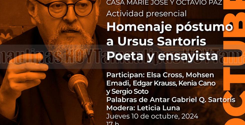 Hoy Tamaulipas - En la Casa Marie Jose y Octavio Paz se rendira homenaje postumo al poeta Ursus ...