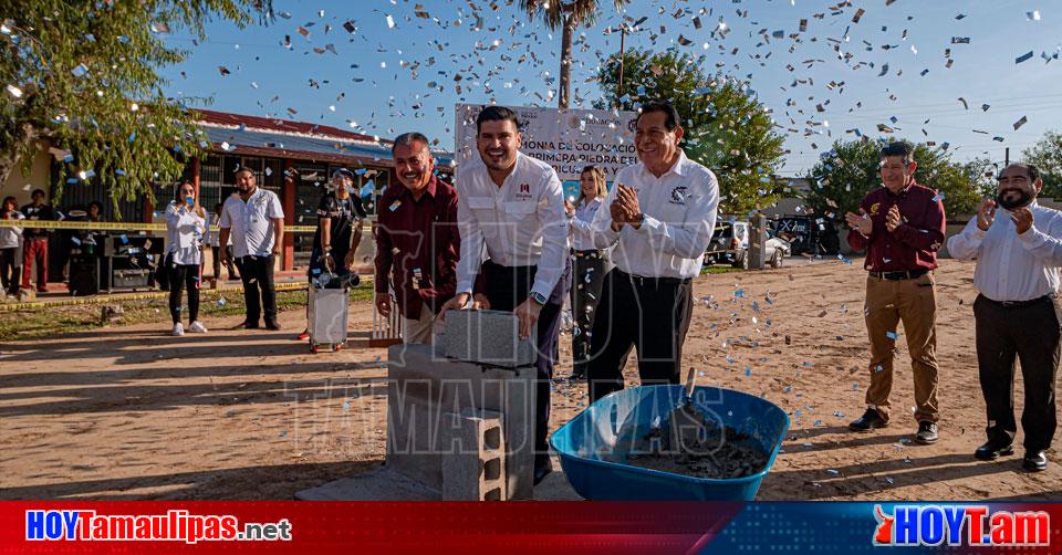 Hoy Tamaulipas - Tamaulipas Coloca alcalde de Matamoros primera piedra de nuevo taller y aulas ...