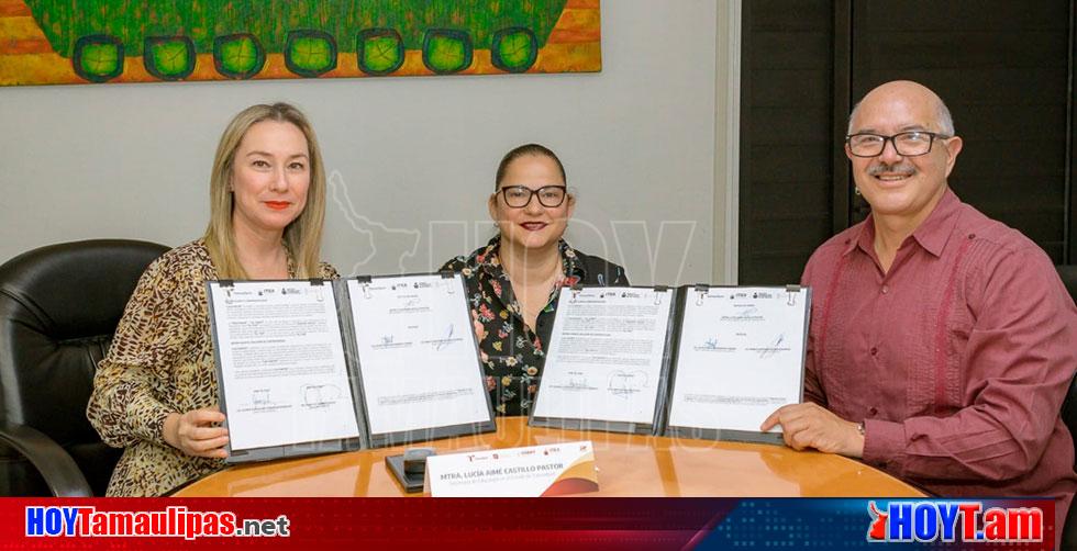 Hoy Tamaulipas - Firman convenio de colaboracion ITEA y COBAT