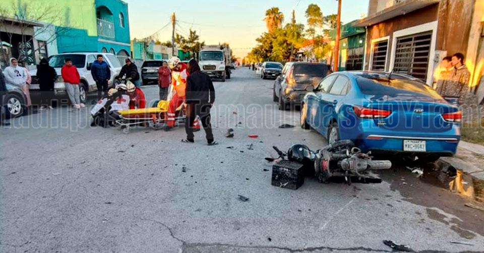 Hoy Tamaulipas - Accidentes en Tamaulipas Motociclista acaba lastimado ...