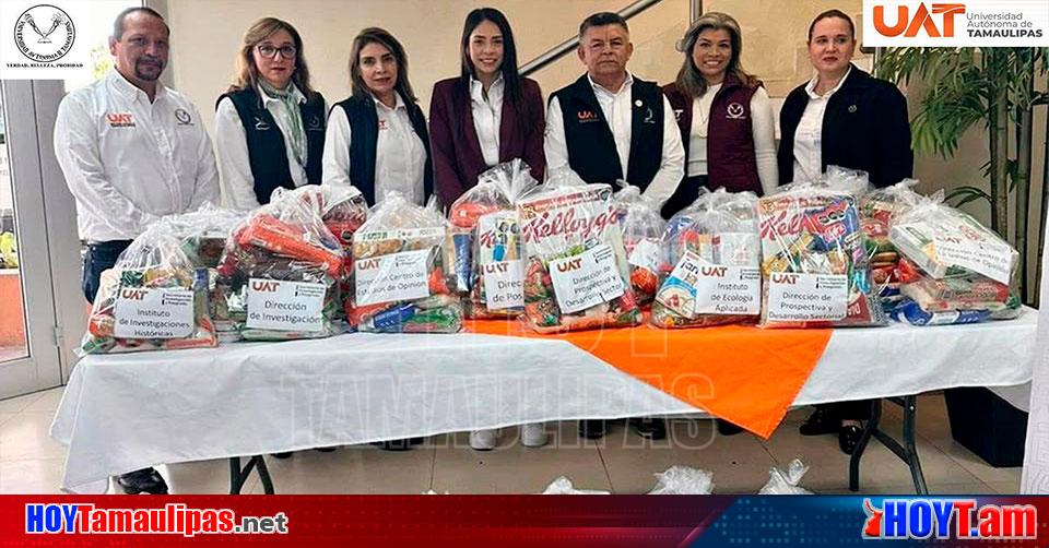 Hoy Tamaulipas - Universidad en Tamaulipas Concluye la UAT colecta de viveres Abrigando Corazones