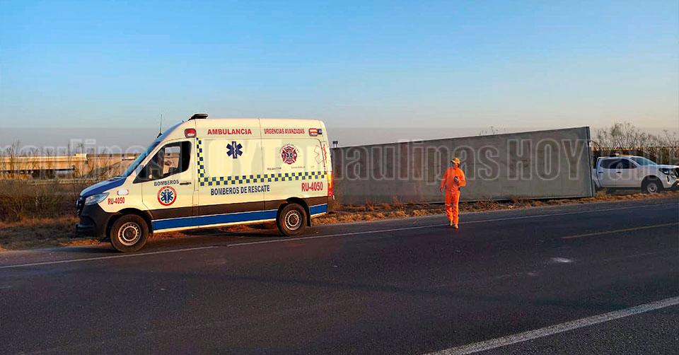 Hoy Tamaulipas - Accidente en Tamaulipas Chofer de trailer escapa ileso ...