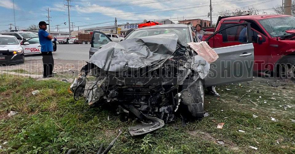 Hoy Tamaulipas - Tamaulipas Cinco lesionados deja fuerte accidente en ...