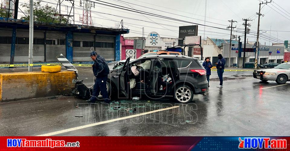 Hoy Tamaulipas - Choque deja una mujer sin vida en el puente Broncos de Reynosa