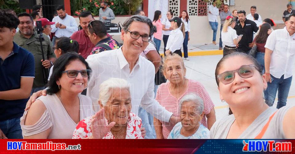 Hoy Tamaulipas - Tamaulipas Erasmo Gonzalez cumple compromisos inaugura obra de pavimentacion