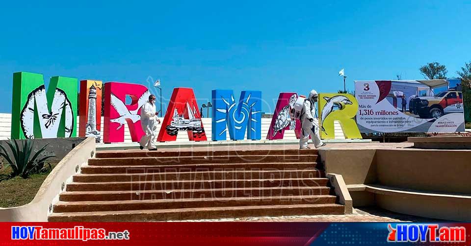 Hoy Tamaulipas - Tamaulipas Gobierno de Madero implementa acciones de salud publica en Playa Miramar
