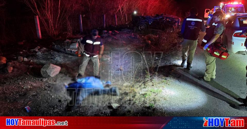 Hoy Tamaulipas - Tamaulipas Volcadura en la VictoriaÂ–Soto La Marina deja dos muertos dos ...