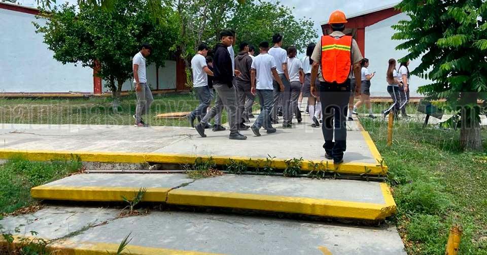 Hoy Tamaulipas - Tamaulipas Participa CETis 129 en simulacro sismico ...