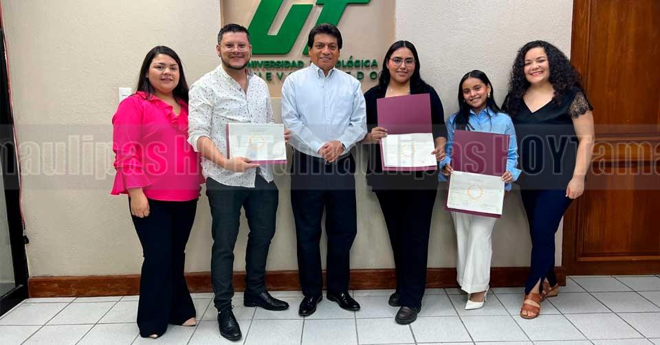 Hoy Tamaulipas - Tamaulipas Reciben exbecarios de la UTNL titulos de ...