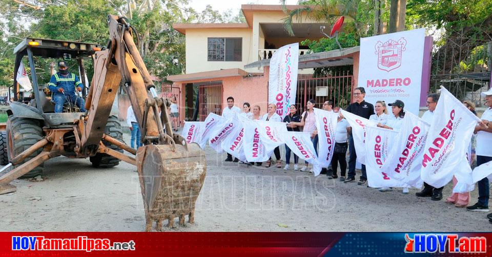 Hoy Tamaulipas - Tamaulipas Erasmo Gonzalez inicia nuevas obras de pavimentacion