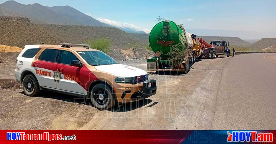 Hoy Tamaulipas - Tamaulipas Habilitan circulacion en carretera Victoria-Jaumave tras volcadura ...