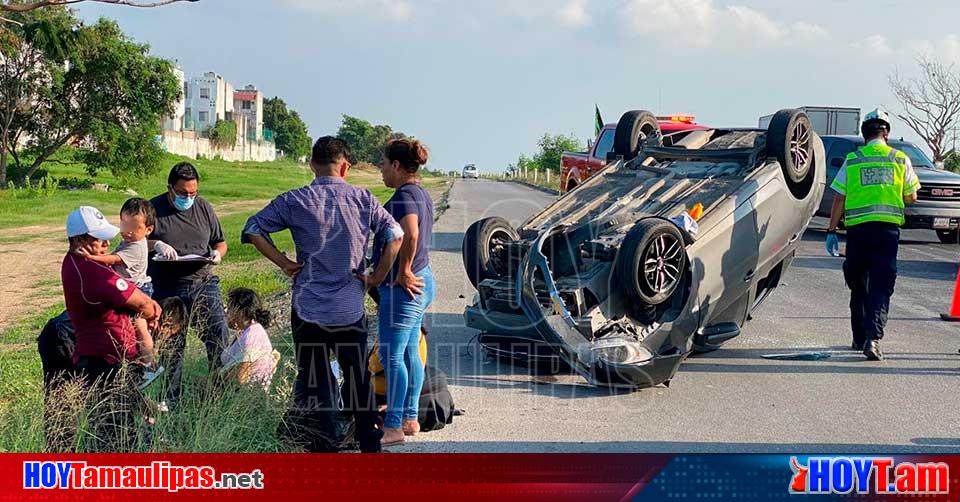 Hoy Tamaulipas - Accidente en Tamaulipas Choque multiple y volcadura en Tampico dejo a varias ...