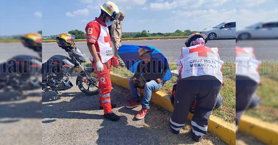 Hoy Tamaulipas - Accidente en Tamaulipas Motociclista se fractura al ...