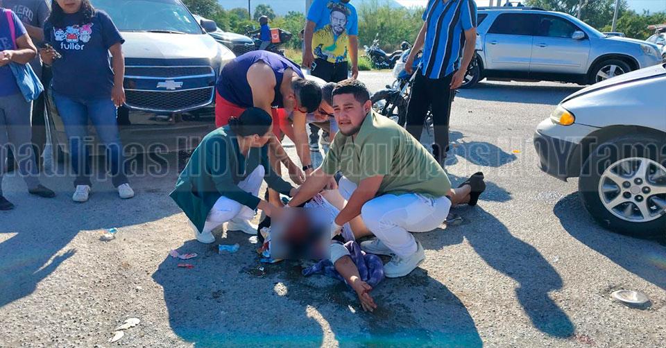 Hoy Tamaulipas - Sale disparado contra parabrisas al chocar en el Eje ...