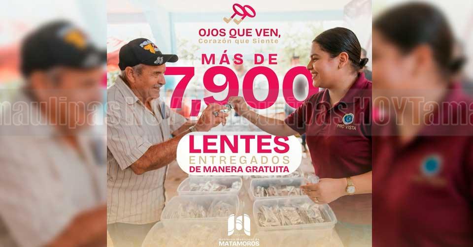Hoy Tamaulipas - Entregan mas de 7900 lentes gratuitos en Matamoros