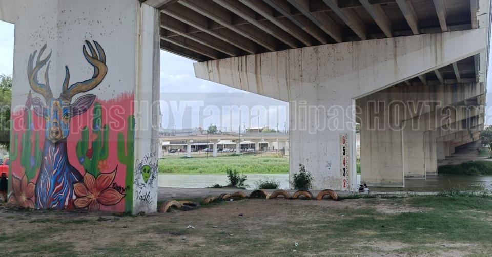 Hoy Tamaulipas - Lluvias elevan nivel del rio Bravo en Nuevo Laredo